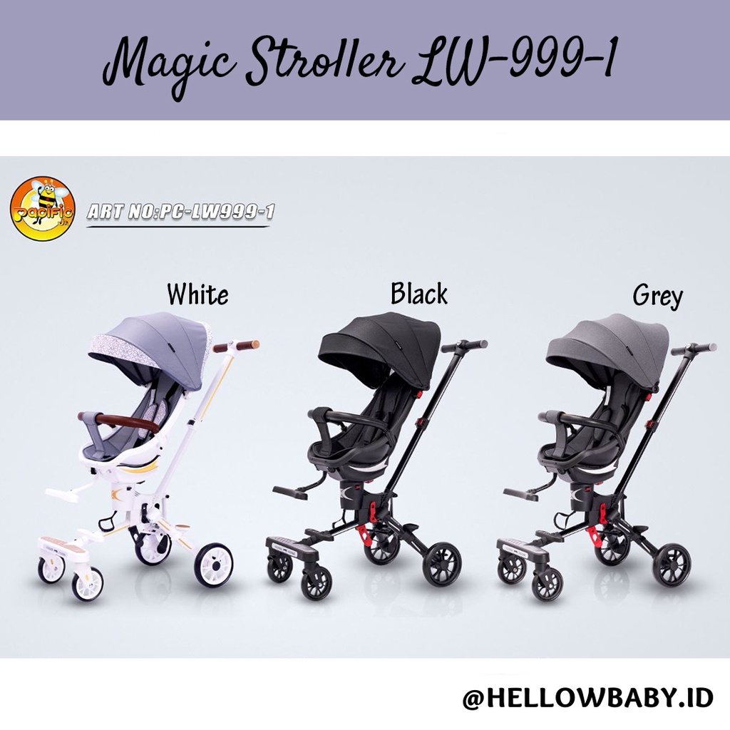 Jual Magic Stroller Pacific LW 999-1 Kereta Dorong Stroller Praktis ...