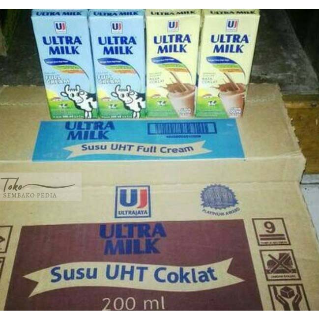 Jual Susu Ultra UHT Coklat 125,200,250ml per DUS | Shopee Indonesia