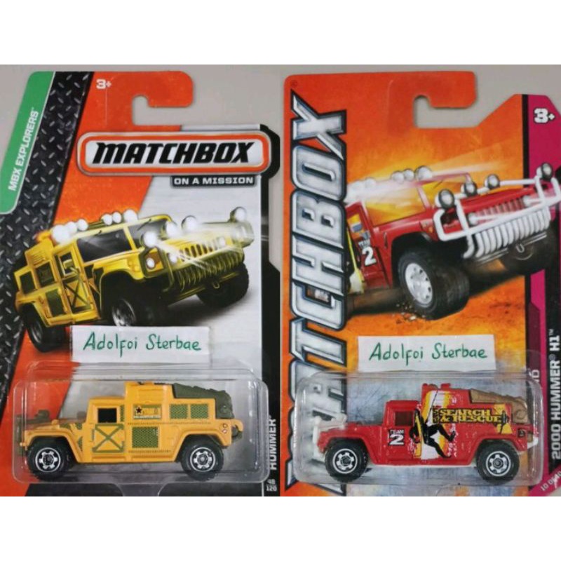 Jual matchbox 2000 hummer H1 search & rescue mbx island mbx explorers ...