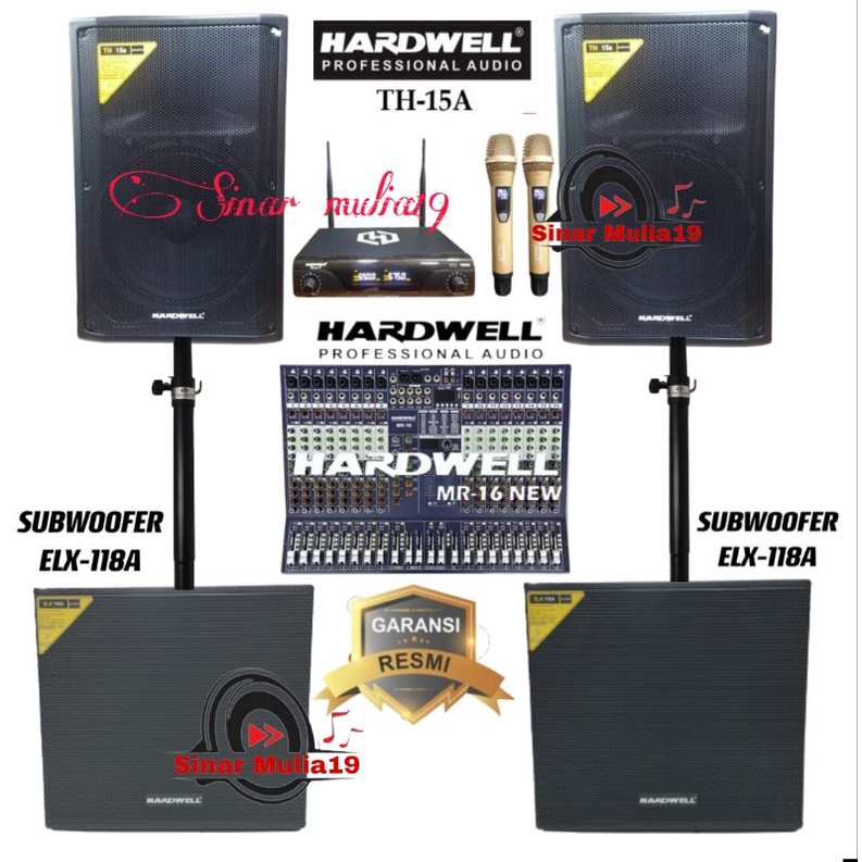 Jual Paket Sound System Outdoor 2 Buah Subwoofer Hardwell ELX-118A ...