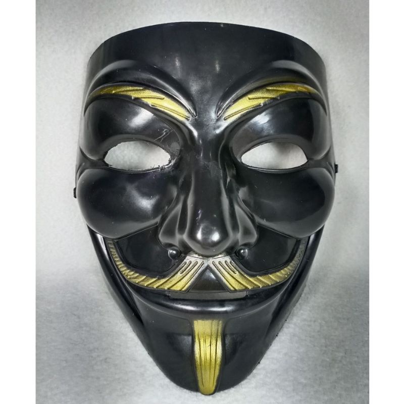 Jual TOPENG ANONYMOUS / Anonymous hacker black version | Shopee Indonesia