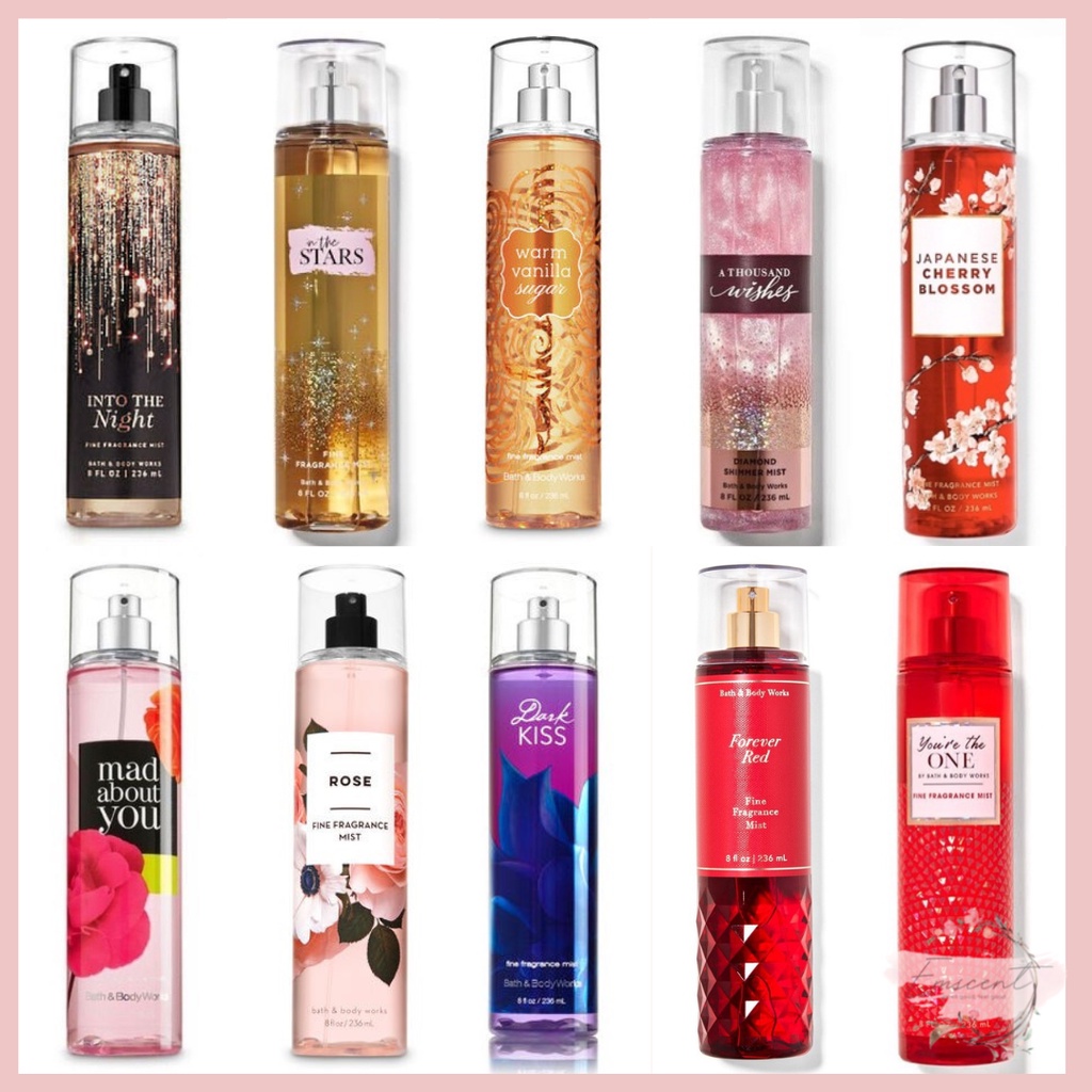 Jual Parfum wanita Body Mist Bath and body works isi 236ml (BBW) 1 ...