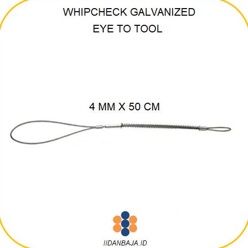 Jual WHIPCHECK GALVANIZED EYE TO TOOL 4 MM X 50 CM (SAFETY WHIP CHECK ...