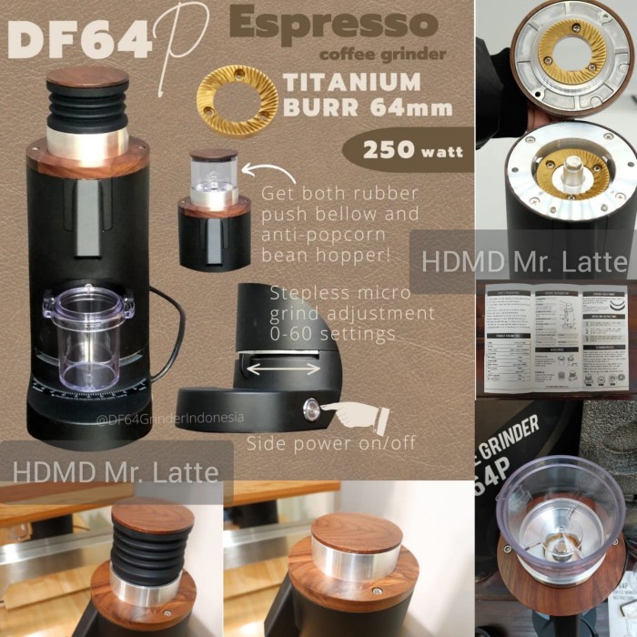 Jual Espresso Grinder DF64P With Titanium Burr 64mm - Garansi 1 Tahun ...