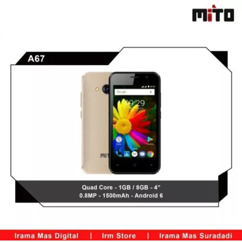 Jual hp android smartphone mito a67 core ram 1GB sinyal 3G promo cuci ...