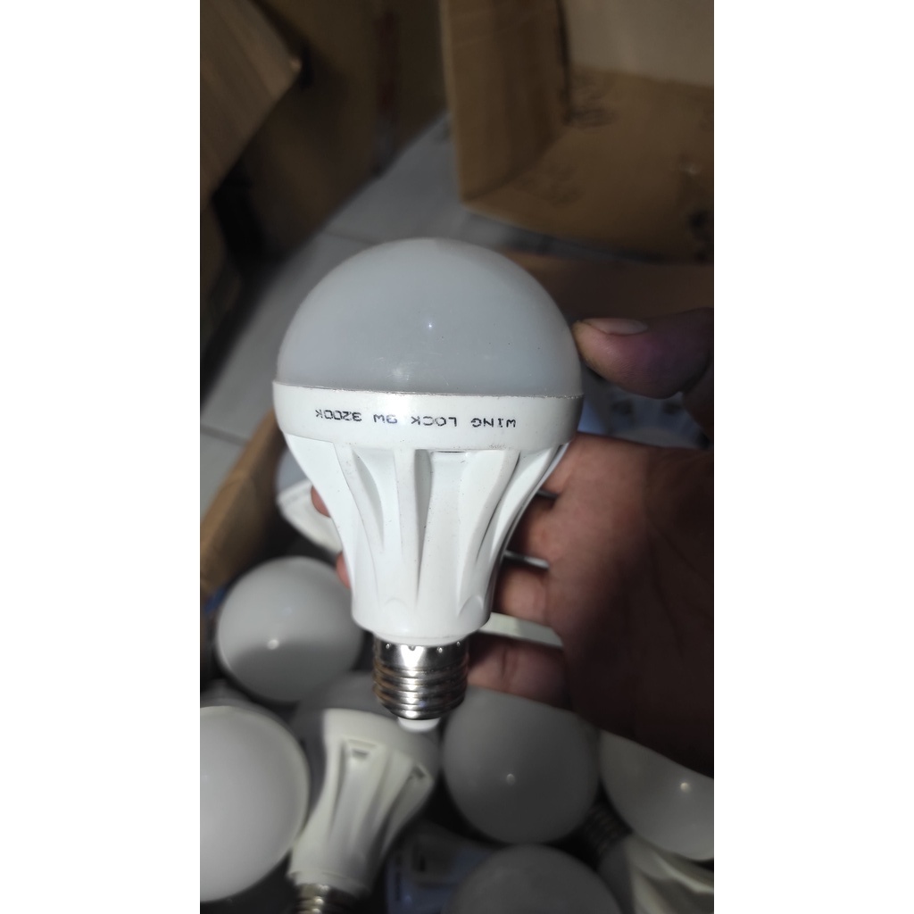 Jual LAMPU BOHLAM LED WING LOCK 9 WATT | Shopee Indonesia