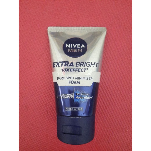 Jual NIVEA MEN EXTRA BRIGHT 10X EFFECT DARK SPOT MINIIMIZER FOAM 100ML ...