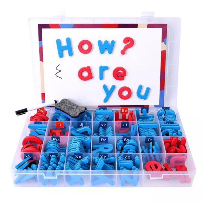 Jual Magnet Letter dan Angka / Mainan edukasi anak / Abjad magnet / abc ...