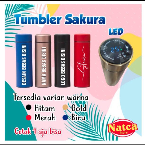 Jual Tumblr Sakura Led Custom | Shopee Indonesia
