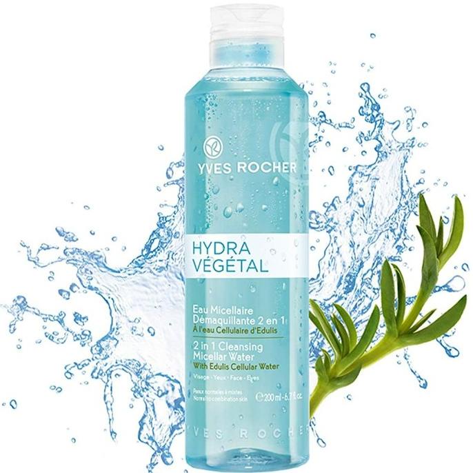 Jual Yves Rocher Hydra Vegetal 2 In 1 Cleansing Micellar Water 200Ml ...