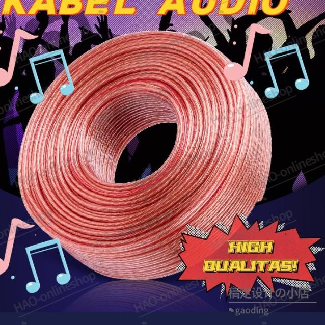 Jual Kabel listrik transparan/kabel audio/super promo 2x120 30Meter ...