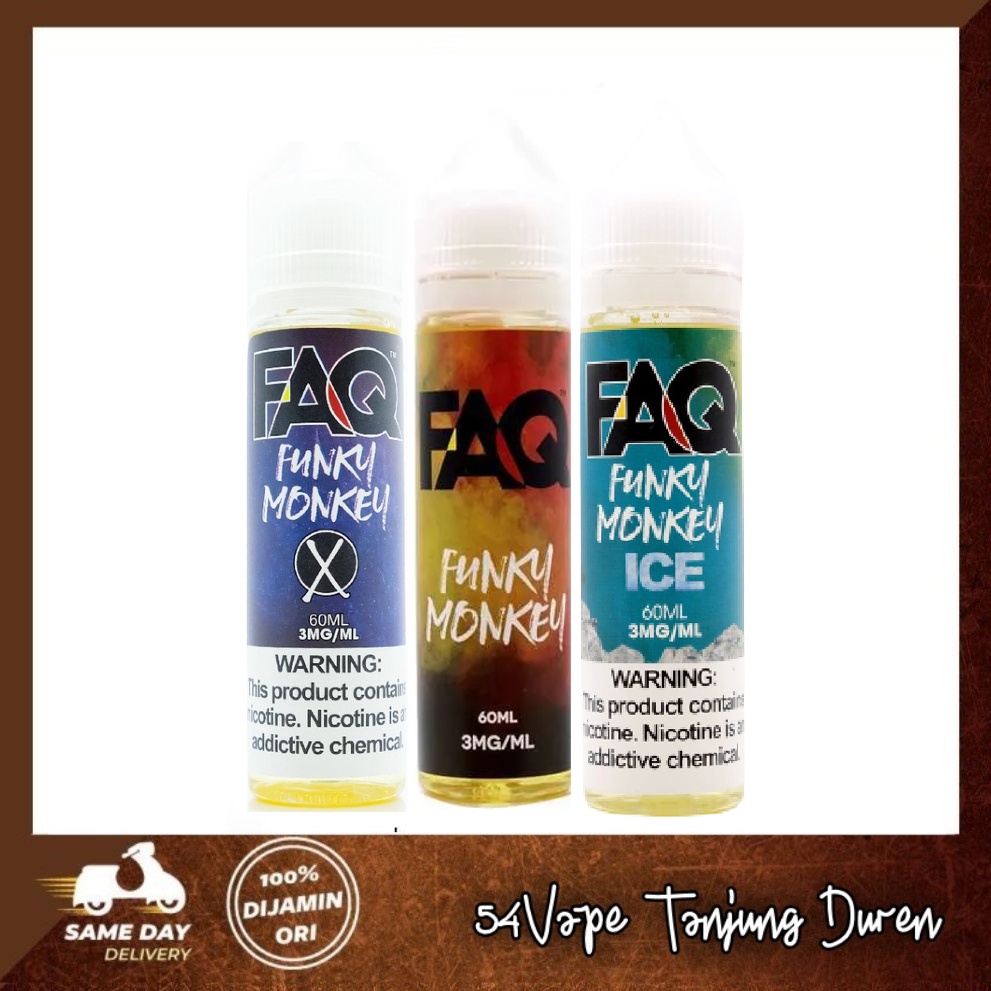 Jual FUNKY MONKEY SERIES FREEBASE 60ML AUTHENTIC by EJM | Shopee Indonesia