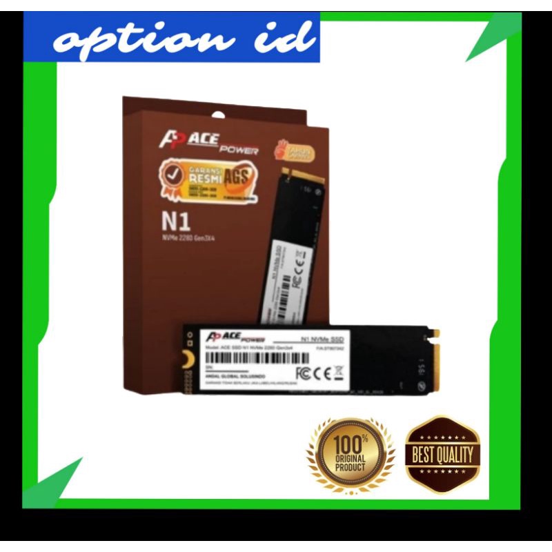 Jual SSD M.2 Gen3 ACE POWER N1 256GB | NVMe PCIe 3.0 Gen 3 x4 AP ...