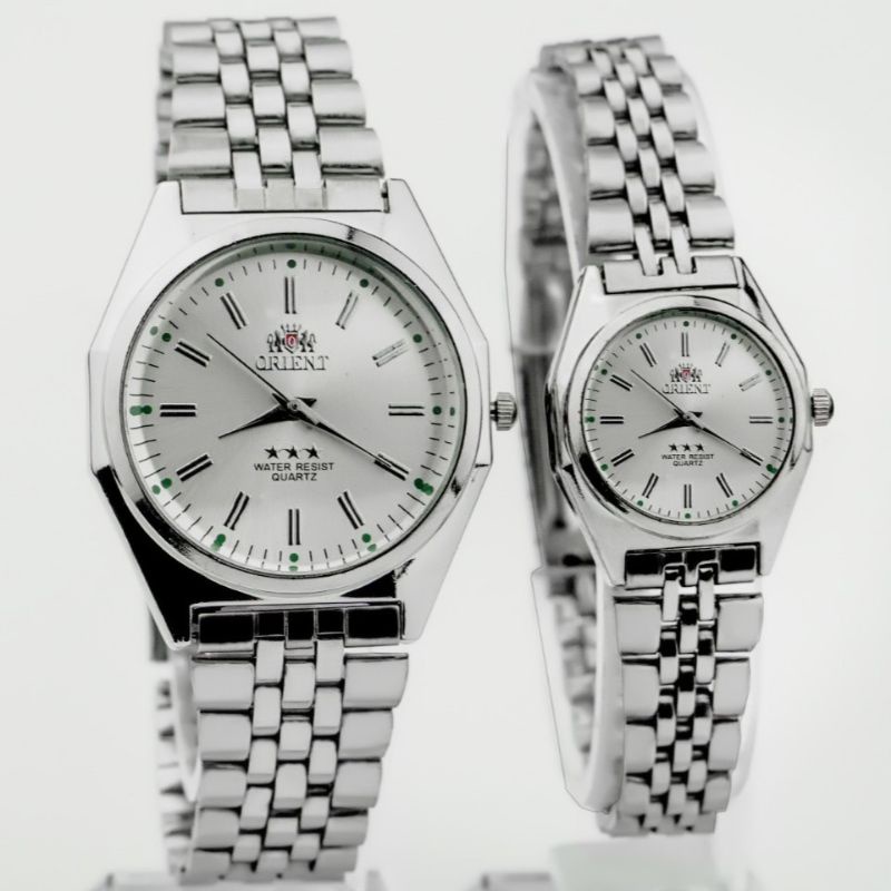 Jual JAM TANGAN ORIENT RANTAI PRIA WANITA (BISA COUPLE) | Shopee Indonesia