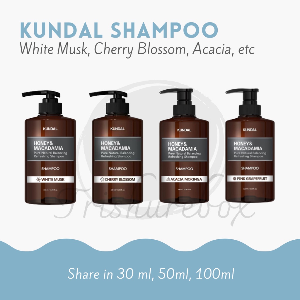 Jual Share Kundal Nature Shampoo White Musk / Cherry Blossom / Acacia ...