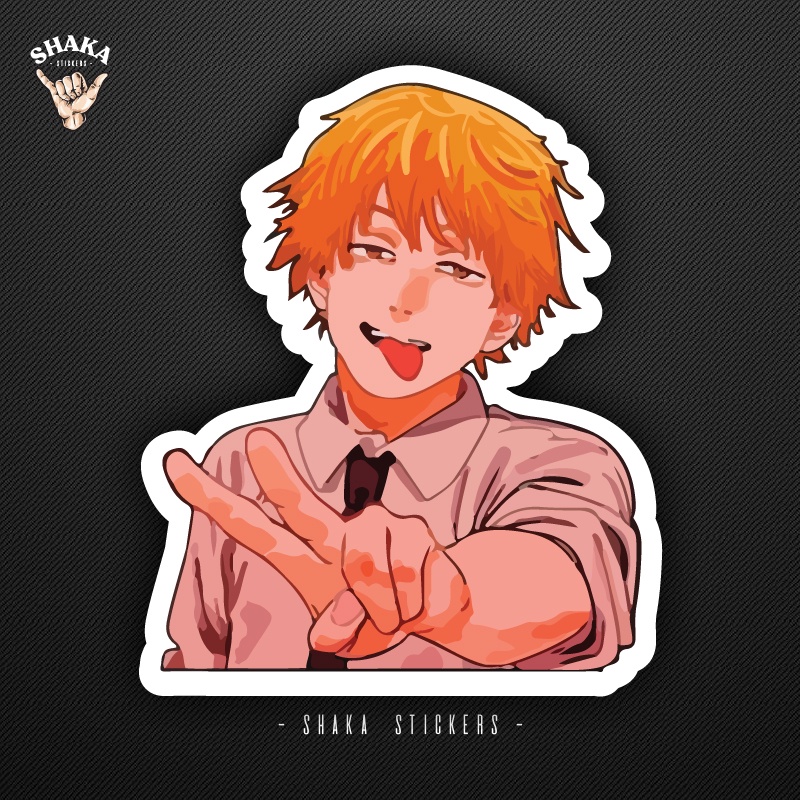 Jual Stiker Chainsawman Wibu Keren Murah Sticker Grafatac Anti Air ...