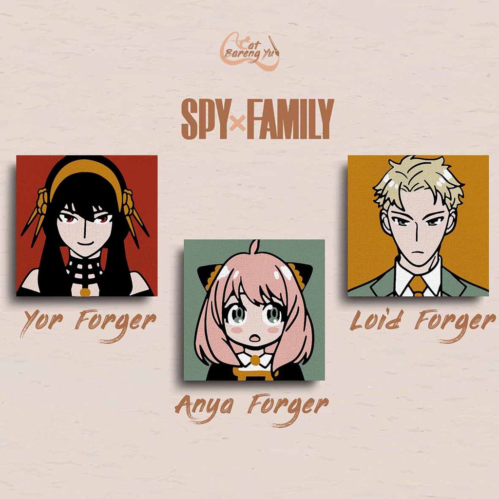 Jual Paint By Numbers Kit Seri Spy X Family |Yor Forger| Anya Forger ...