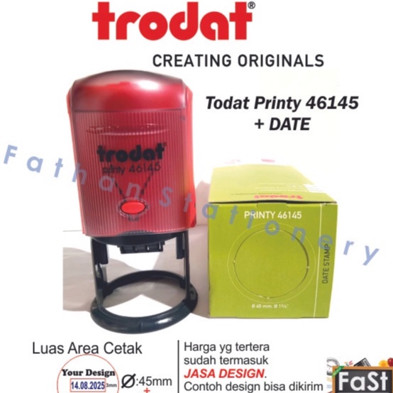 Jual Stempel Otomatis + Tanggal Trodat Printy 46145 | Shopee Indonesia