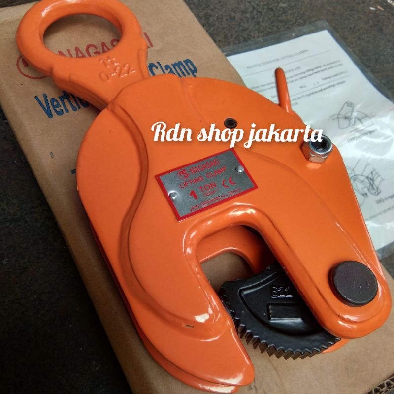 Jual Vertical lifting clamp hook 2 Ton Nagasaki Japan | Shopee Indonesia