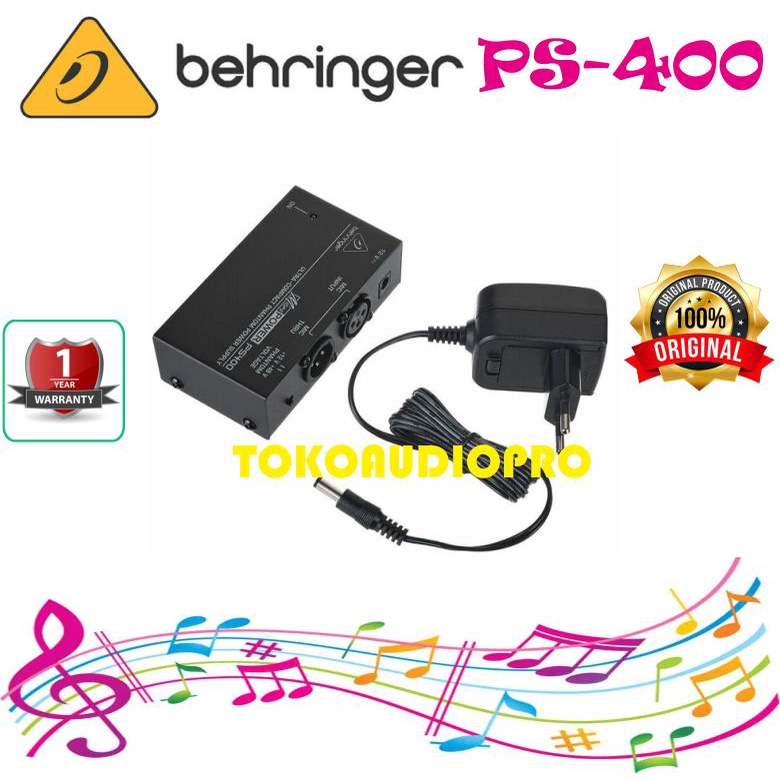 Jual Behringer MicroPower PS400 Microphone Phantom Power Supply PS-400 ...