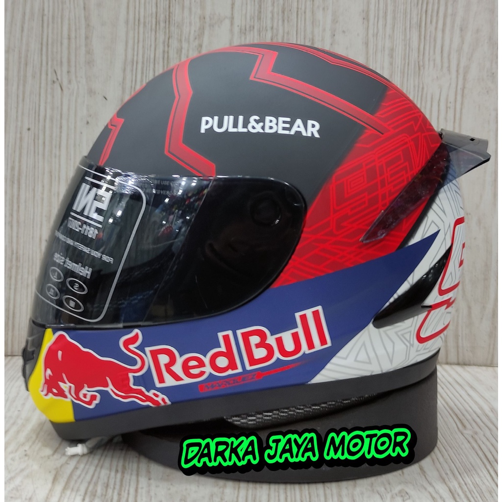 Jual Helm Fullface KBR SNI Motif Arbolino , Motif 3 , Motif Red bull ...