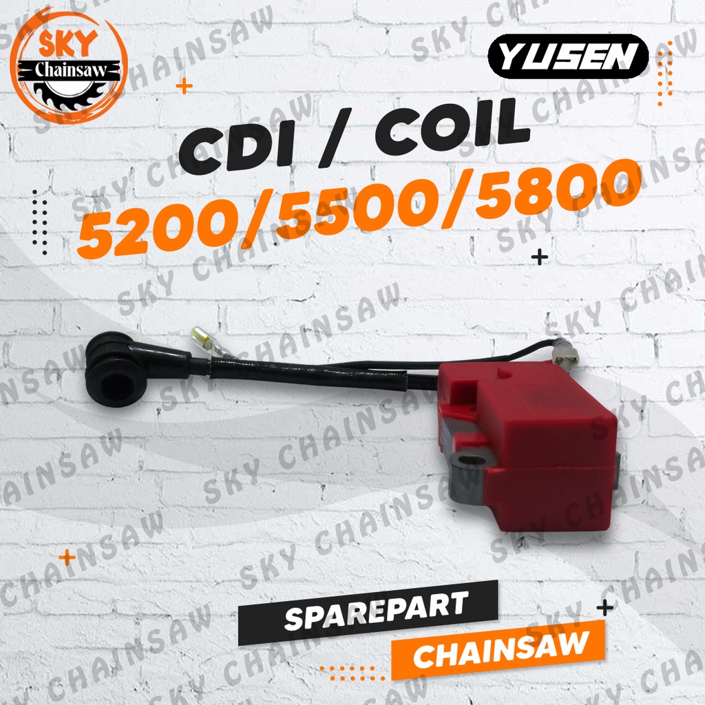 Jual CDI/Ignition Coil koil mesin chainsaw sinso senso mini 5200/5800 ...