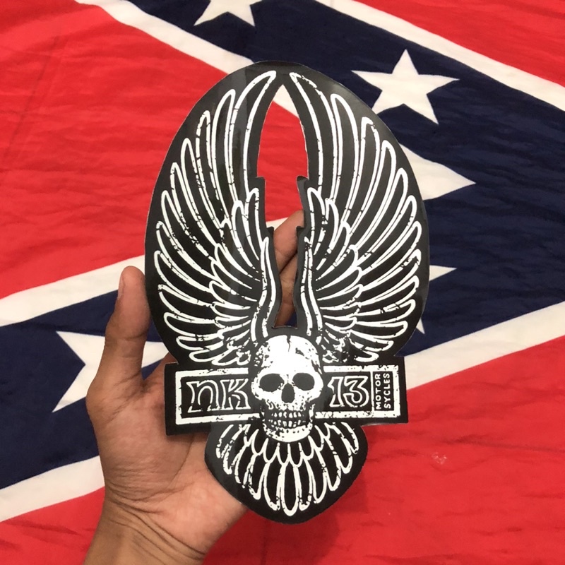 Jual Sticker NK13 | Naskleeng 13 | Kedux Garage | Motorcycle Poison | Shopee Indonesia