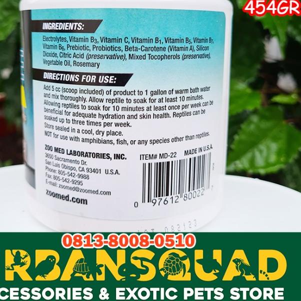 Jual ZOOMED ELECTROLYTE SOAK 454GR SULCATA PARDALIS ALDABRA REDFOOT GECKO | Shopee Indonesia