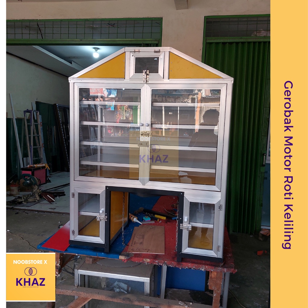 Jual Gerobak Motor Jualan Roti / Jualan Kue Keliling / Rombong Motor ...