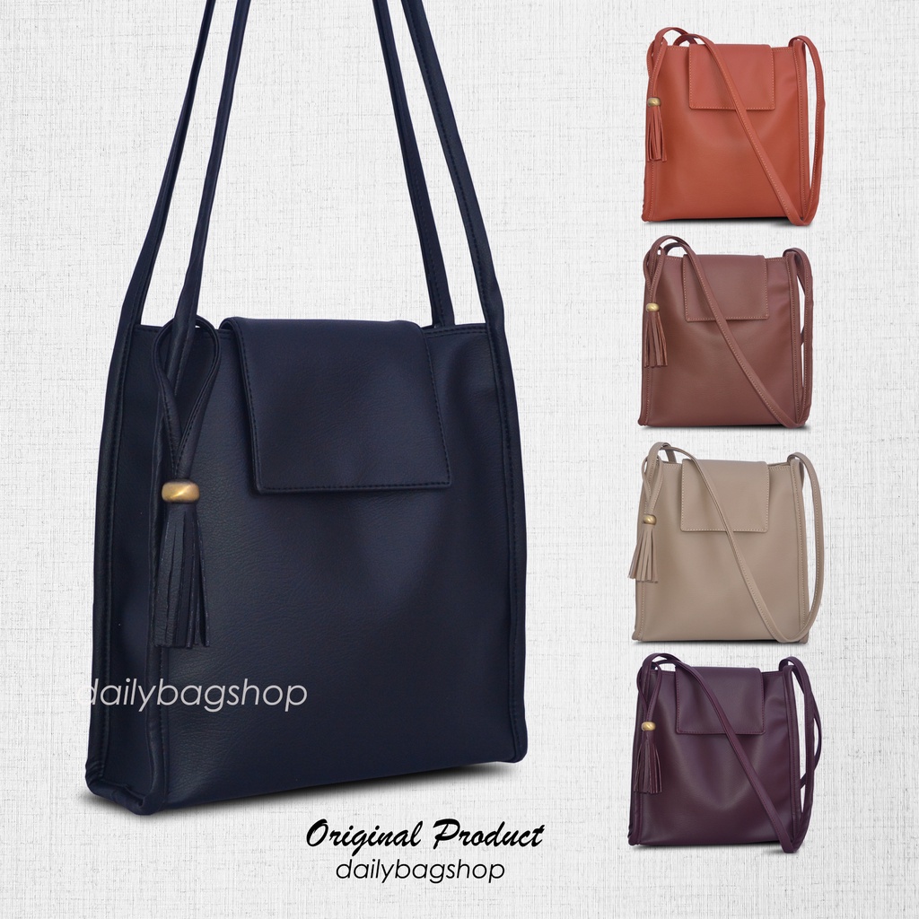 Jual Tas Selempang Bahu Wanita Remaja Daily Lotus Simpel Cantik Untuk ...