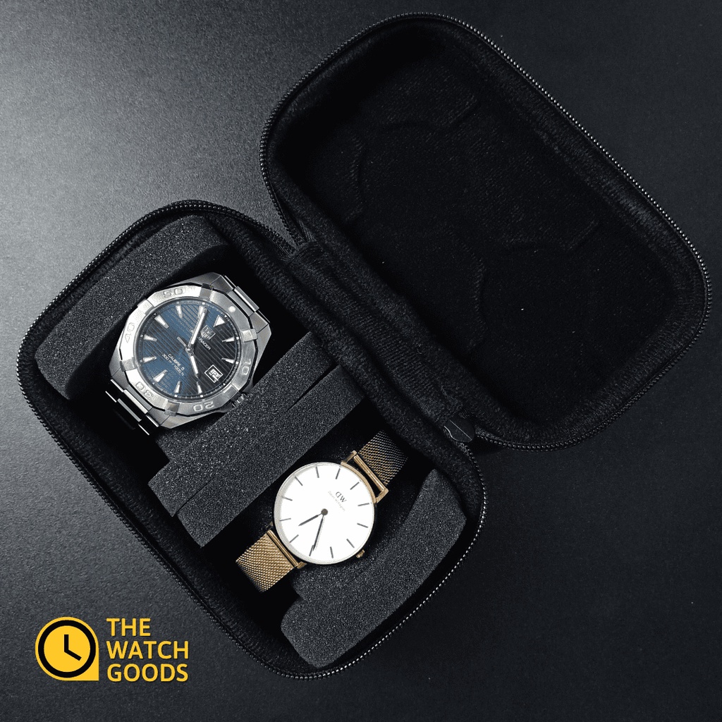 Jual [PREMIUM QUALITY] Box Jam Tangan | Watch Travel Pouch | Zipper ...