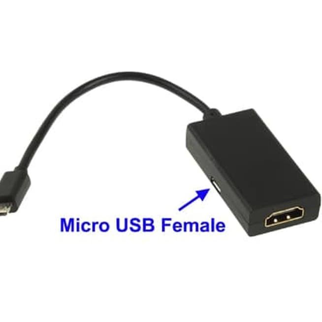 Jual ADAPTER CONVERTER MICRO USB TO HDMI MHL FOR SMARTPHONE ANDROID ...