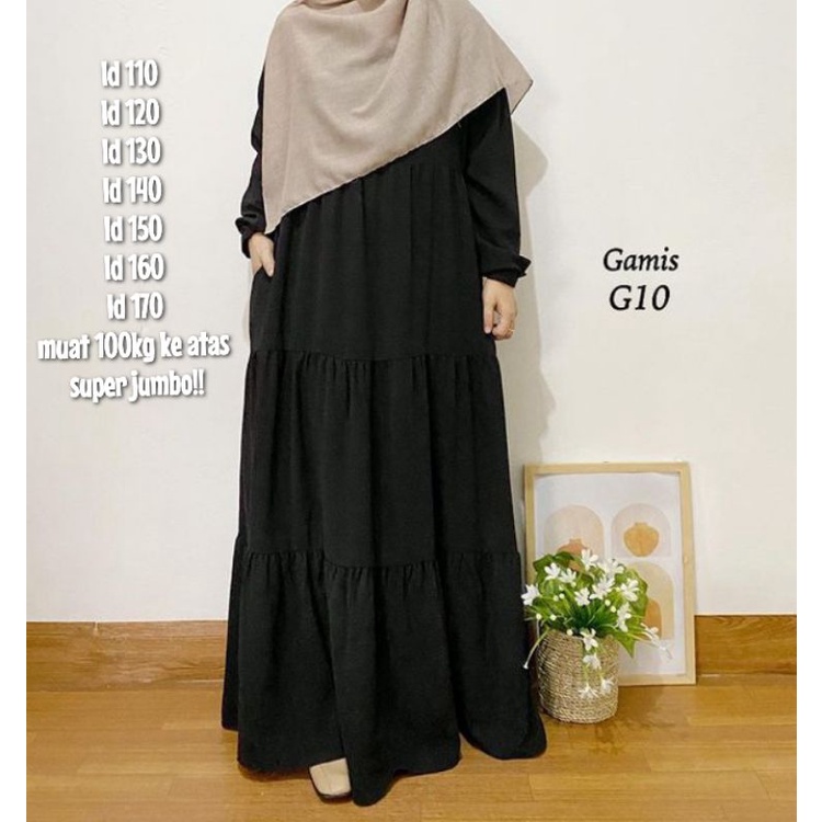 Jual GAMIS CRINCLE SUPER JUMBO LD 150-160-170 CM (muat bb 100kg up ...