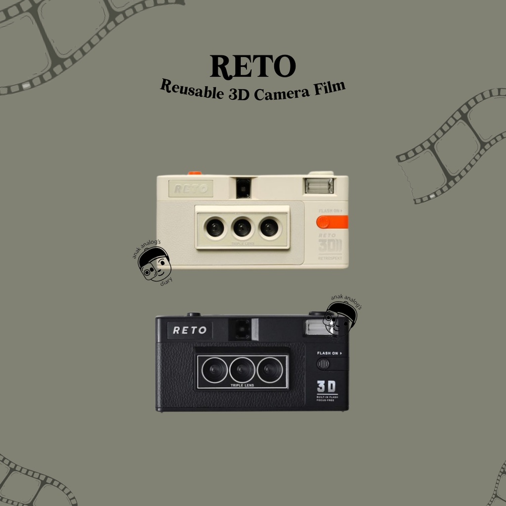 Jual RETO 3D Film Camera Kamera Film 3D | Shopee Indonesia