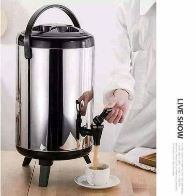 Jual MILK TEA BUCKET 10 LITER / TERMOS JUG DISPENSER PRASMANAN | Shopee ...