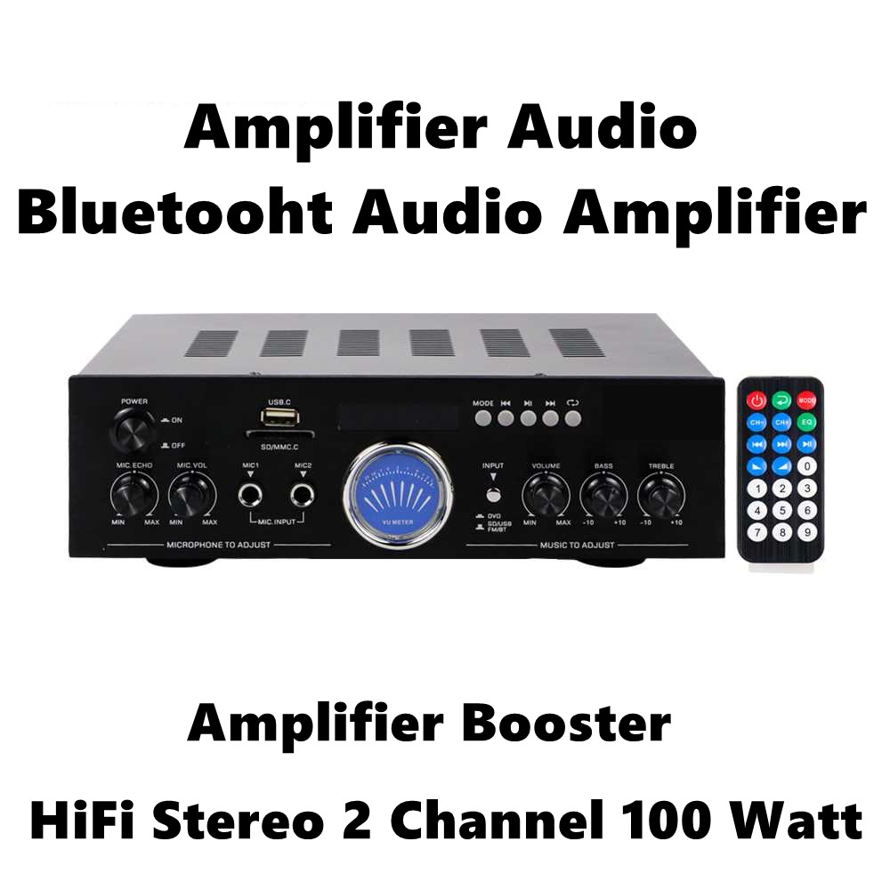 Jual Penguat Audio Amplifier Booster HiFi Suara Stereo 2 Channel 100 ...