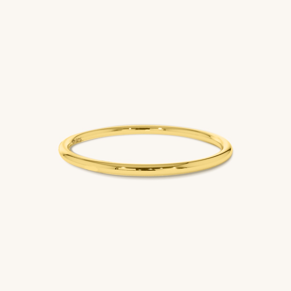 Jual Cincin Emas 21K - Simple Skinny Stacking Ring- Emas Kadar 875 21 ...