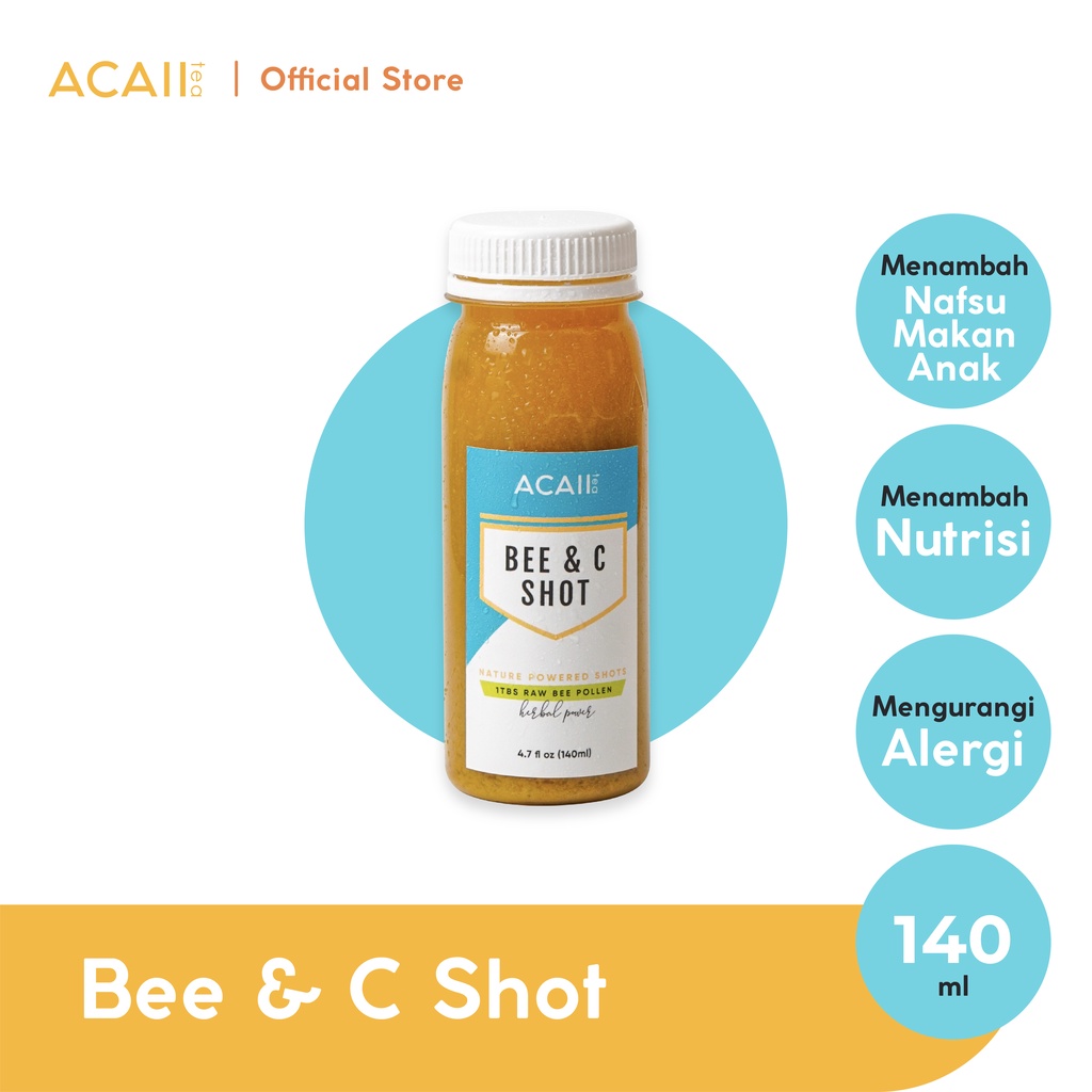 Jual Acaii Tea Bee & C Shot 140ml | Shopee Indonesia