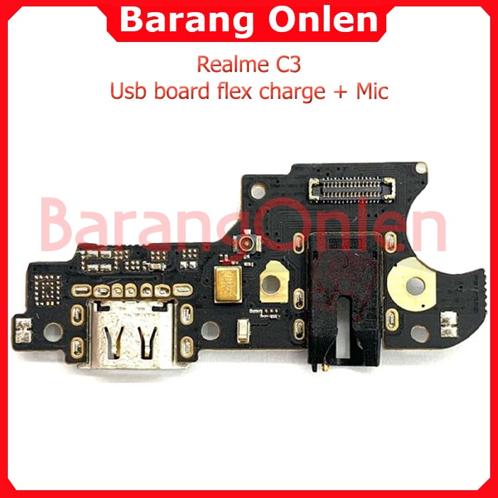 Jual Realme C3 usb pcb board charge flexible konektor cas mic plugin ...