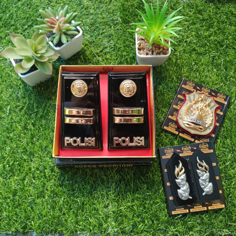Jual TANDA PANGKAT PDH POLISI IPTU FUL AKRILIK/MIKA GLOSY HITAM ...