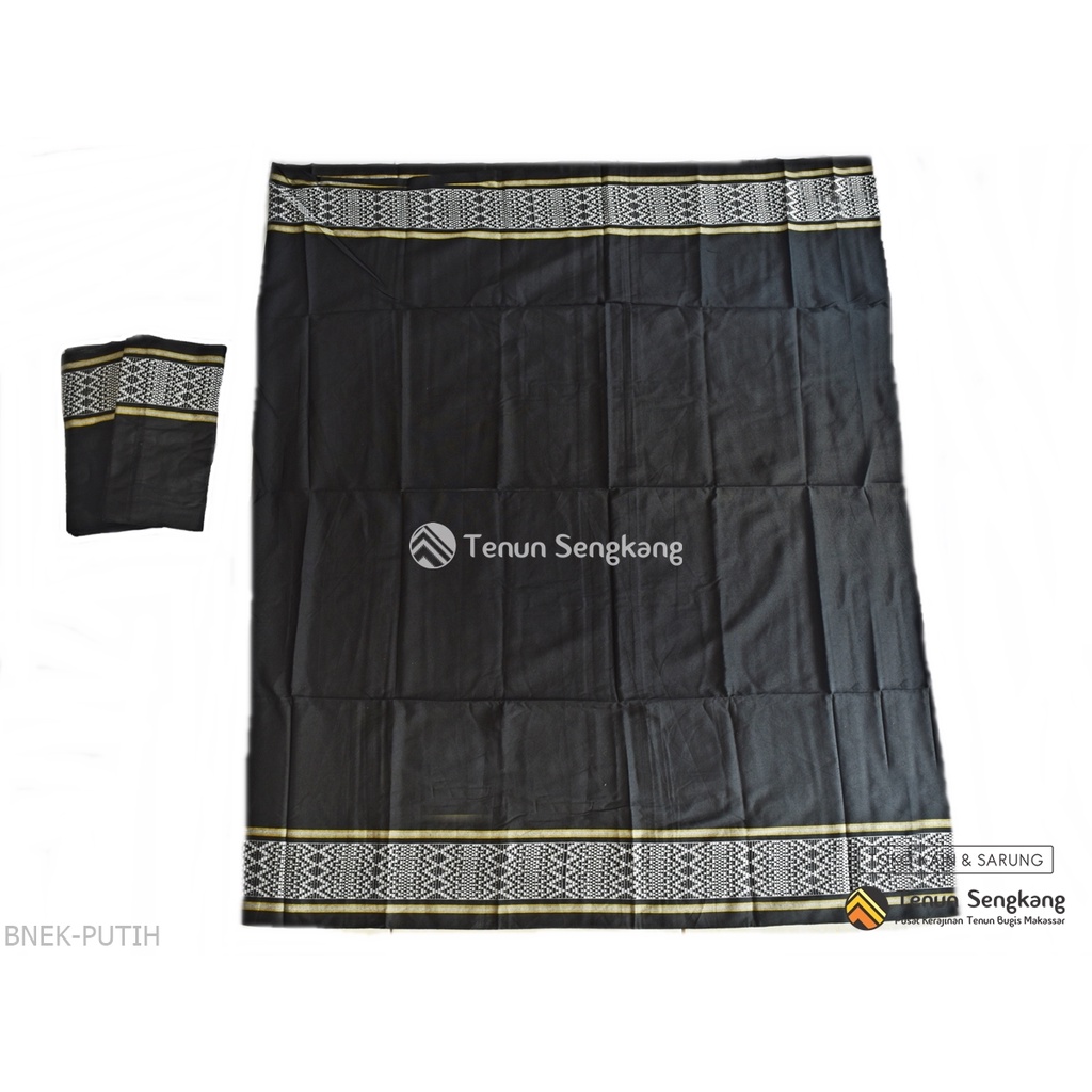 Jual Sarung Bugis Bone Edisi Khusus Hitam Putih - Tenun Sengkang BNEK ...