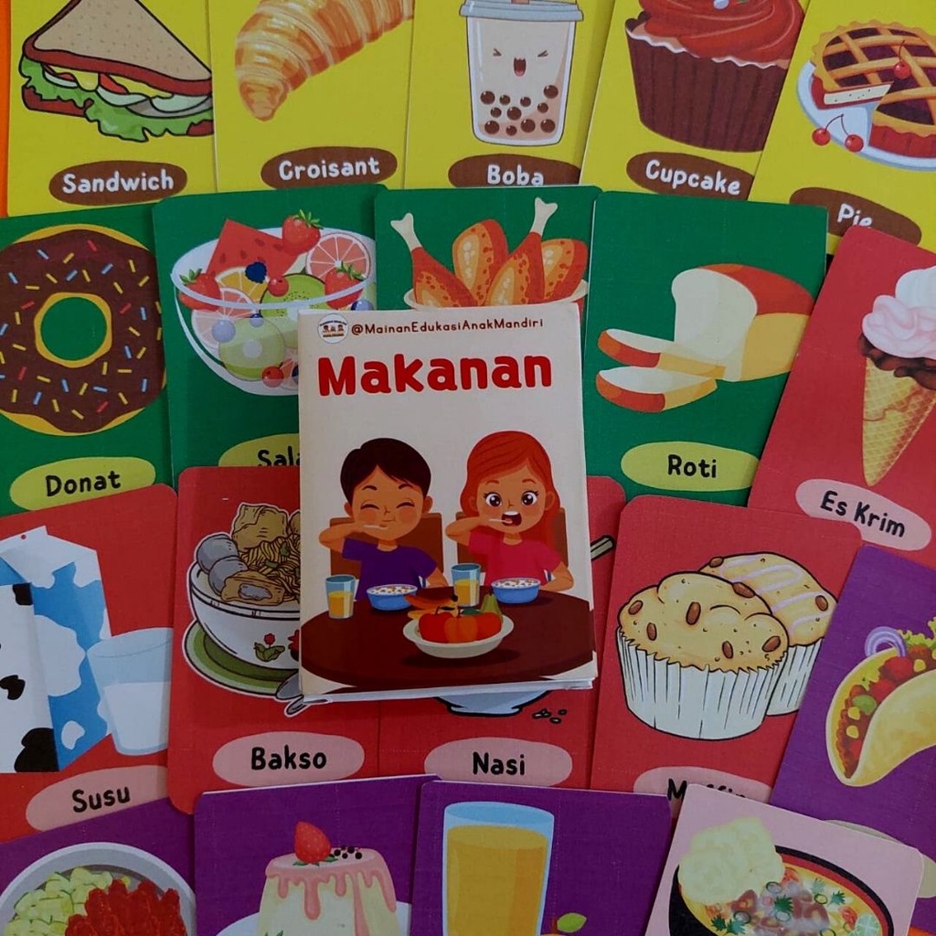 Jual FLASH CARD EDUKASI ANAK Flashcard Kartu Pintar Balita Kartu ...