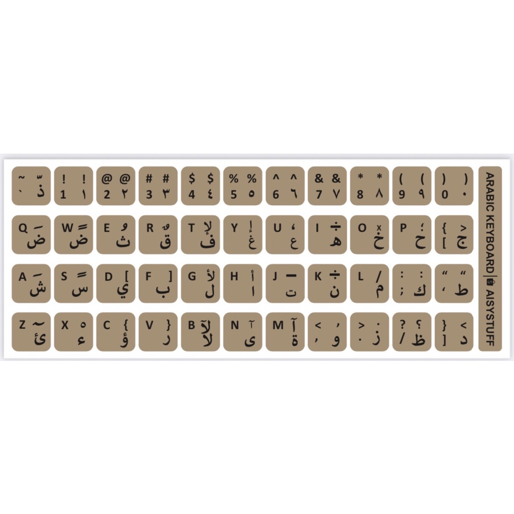 Jual [AISYSTUFF] Sticker Keyboard Bahasa arab, stiker keyboard ...