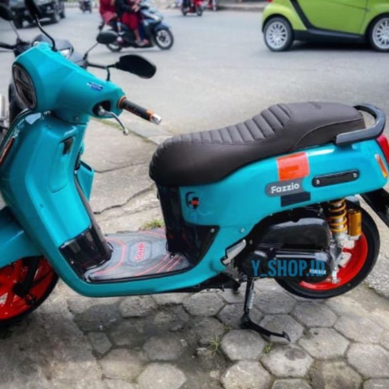 Jual Kulit Cover Jok Motor Variasi Motor Fazzio New Custom Caferacer ...
