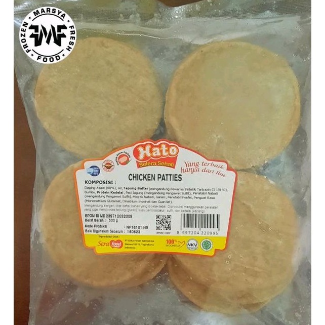 Jual Hato chicken patties isi 11pcs 500gr | Shopee Indonesia