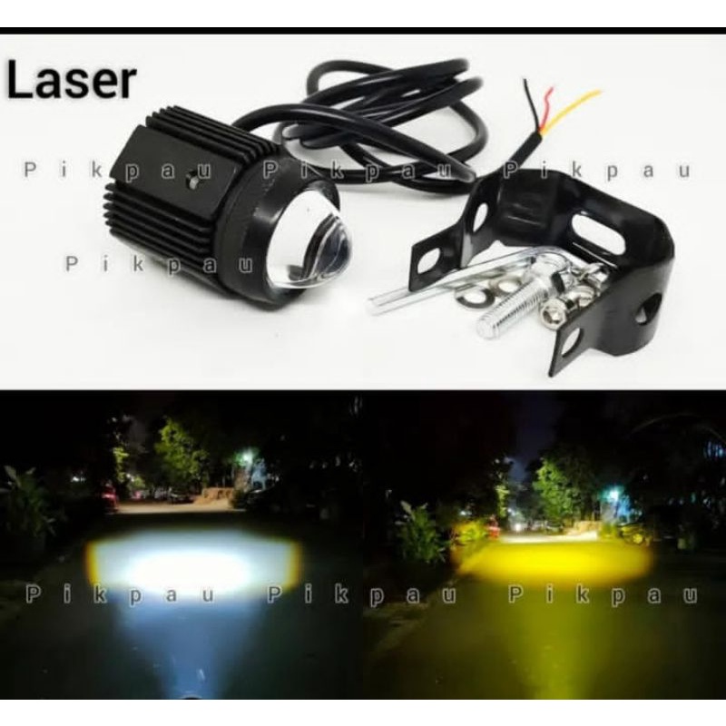 Jual Lampu Tembak Laser Mini D2 2 Warna High Low Warna Putih Dan Kuning ...