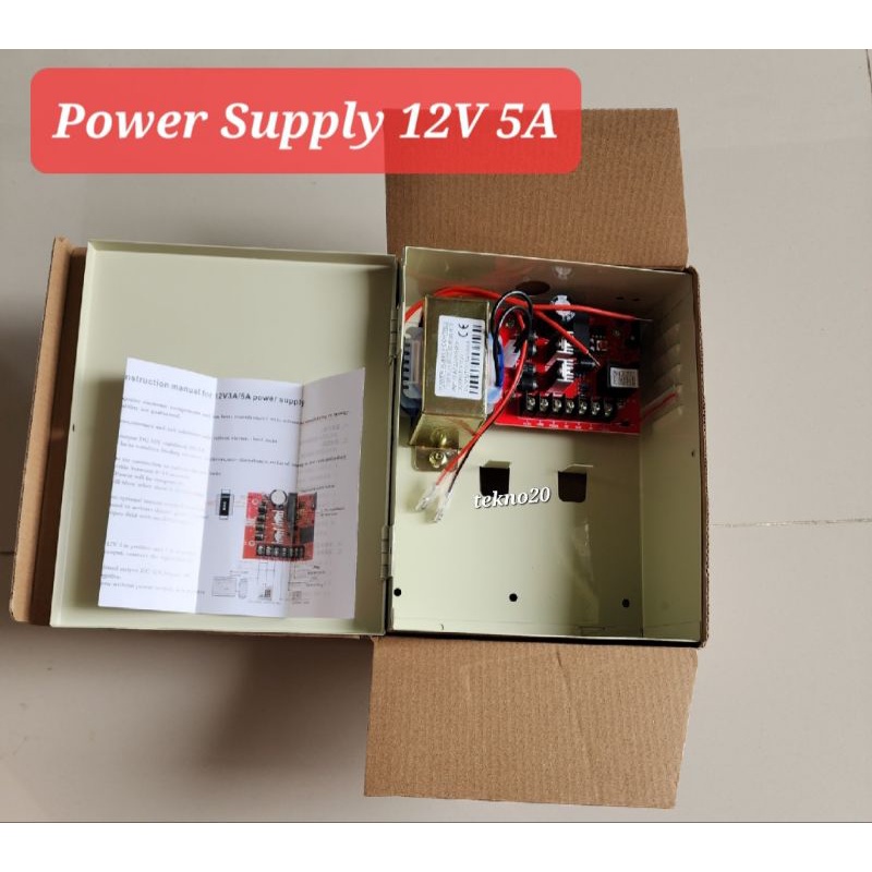 Jual Backup Box Power Supply 12V 5A 12V 3A Box Power Supply 12V3A 12V5A ...
