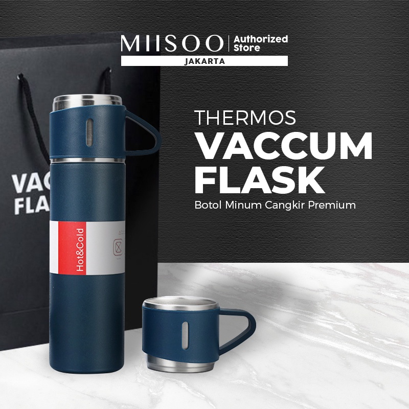 Jual MIISOO Thermos vaccum flask Gelas Cangkir Life Polos Non led suhu ...