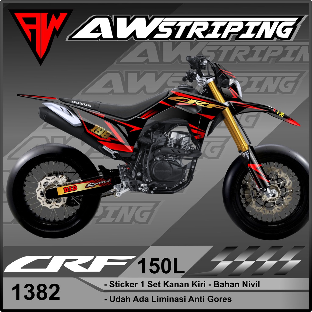Jual Dekal Sticker CRF 150L Full Body sticker Skotlet CRF Desain ...
