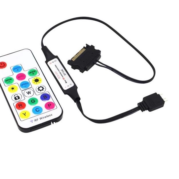 Jual Coolmoon AR-1 ARGB Mini Controller 5V 3 Pin to SATA ARGB Hub ...